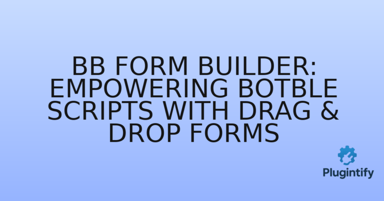 BB Form Builder Plugin for Botble - Drag & Drop Forms