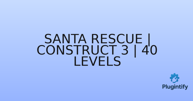 Santa Rescue HTML5 Game for WordPress | Construct 3 Asset